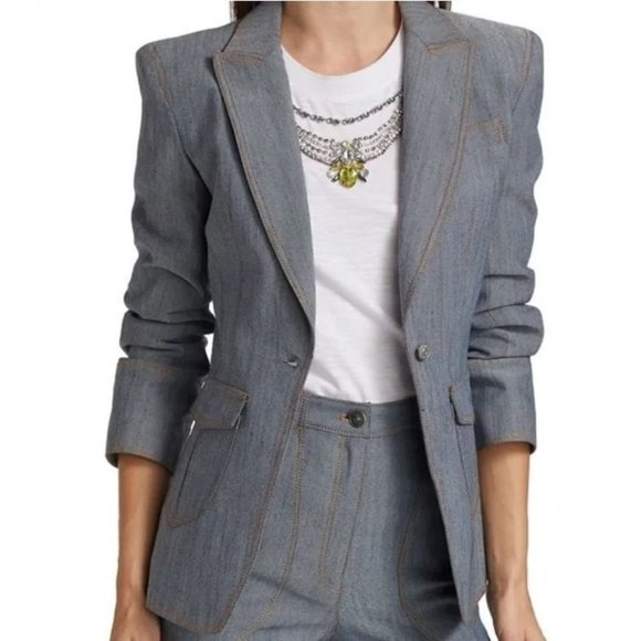 cinq a sept | Jackets & Coats | 5a7 Cinq A Sept Louisa Blue Denim ...